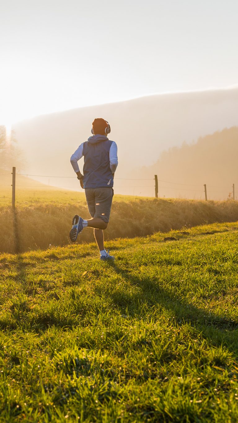 Young man jogging in the morning, Baden-Württemberg, Germany | Windows ...