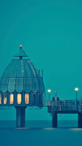 Diving bell Tauchgondel on pier in Zingst, Germany | Windows Spotlight ...