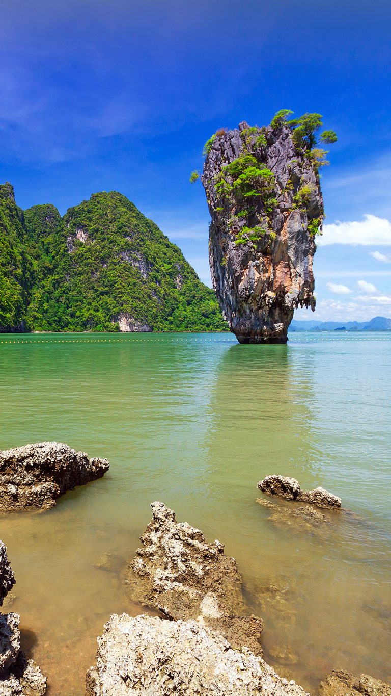 Ko Tapu rock on James Bond Island, Phang Nga Bay, Thailand | Windows ...