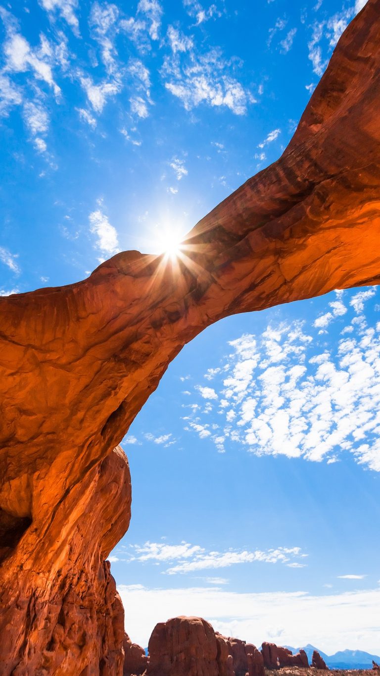 Double Natural Arch in Arches National Park, Utah, USA | Windows ...