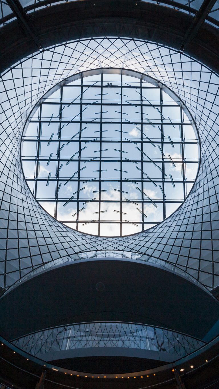 Fulton Center at Fulton Street Subway station in Lower Manhattan, New ...
