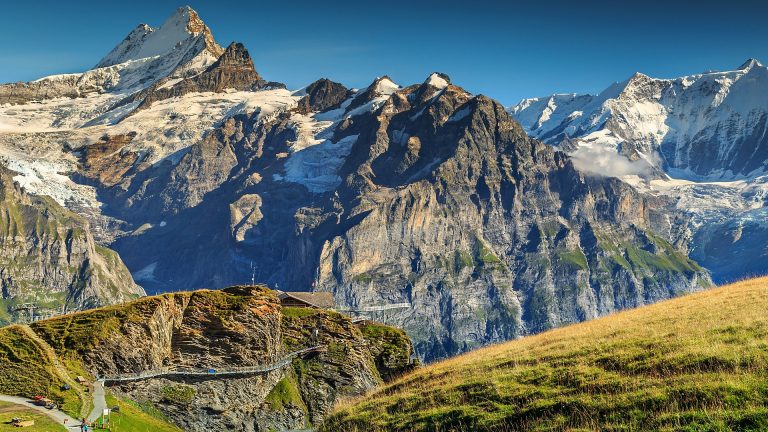 Extreme wide angle image of the starry sky above the Double Arch, Moab ...