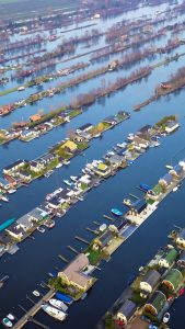 Aerial view at Loosdrecht Kalverstraat, Scheendijk, Utrecht ...