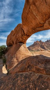 The Arch at Spitzkoppe, mountain landscape of granite rocks, Matterhorn ...