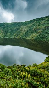 Crater lake on Mount Bisoke volcano, Rwanda | Windows Spotlight Images