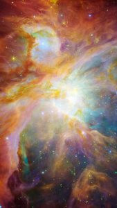 Image of the Orion Nebula by NASA's Spitzer and Hubble Space Telescopes ...