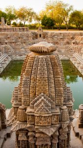 Step well at the historic Modhera Sun Temple, Gujarat, India | Windows ...